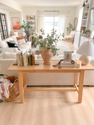 Easy Console Table Decor - Sarah Joy