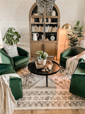 Cozy New Rug in the Reading Room - Sarah Joy