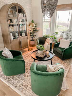 Cozy New Rug in the Reading Room - Sarah Joy