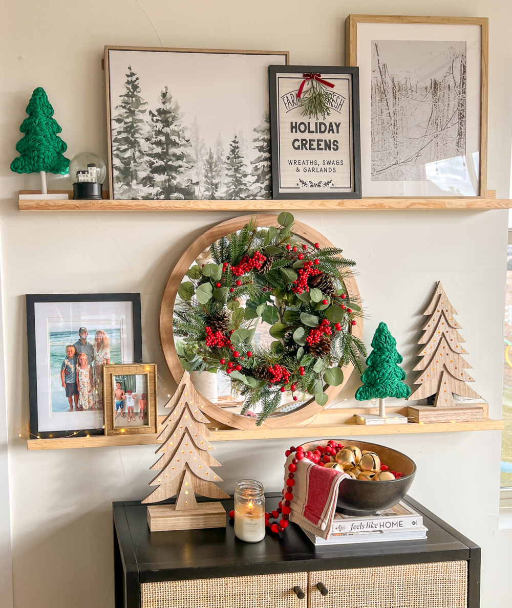 Christmas Shelf Decor - Sarah Joy