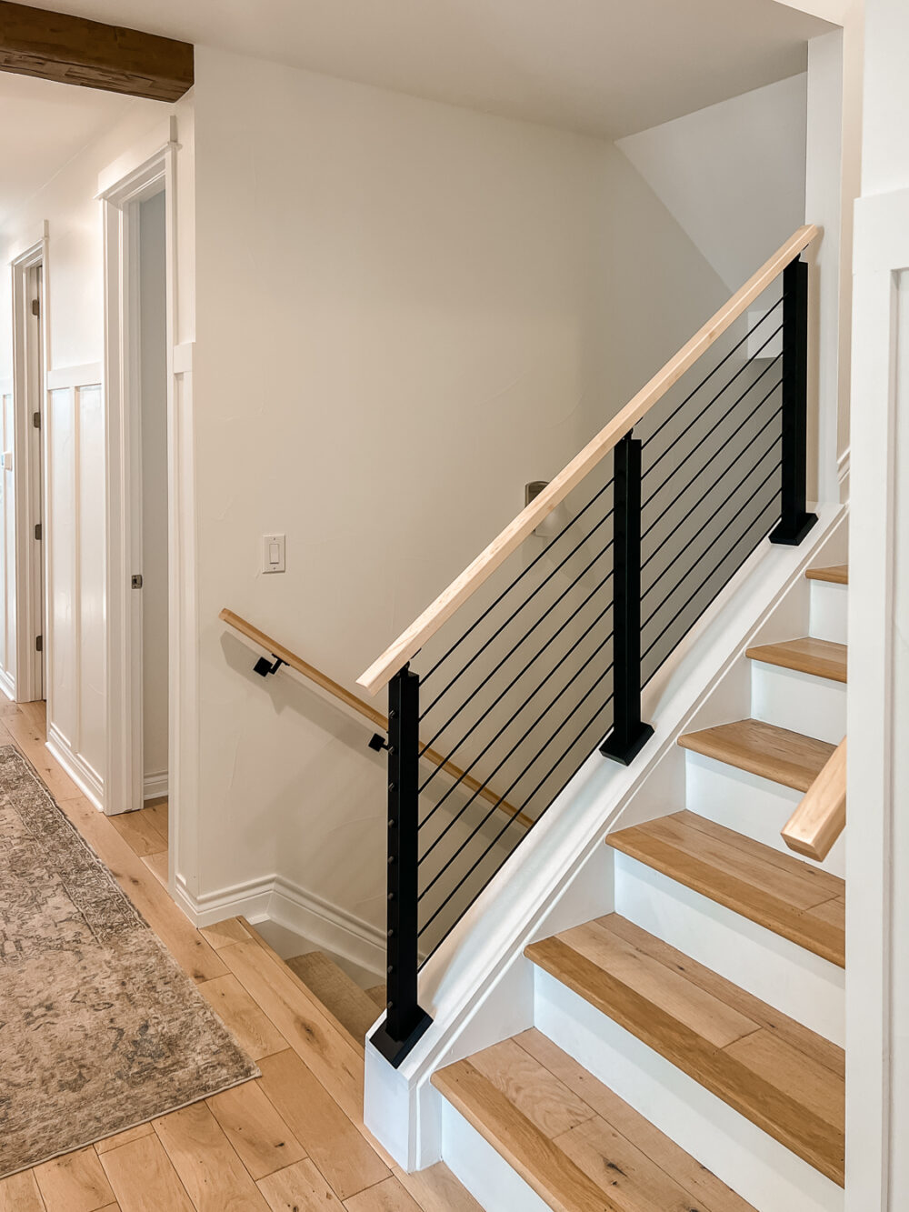 The New Railing on the Stairs is Done! - Sarah Joy