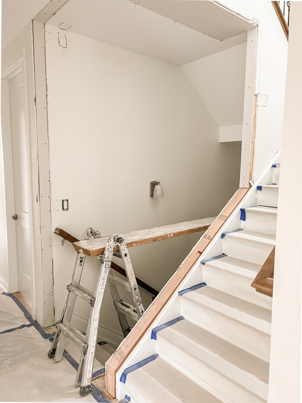 The New Railing on the Stairs is Done! - Sarah Joy