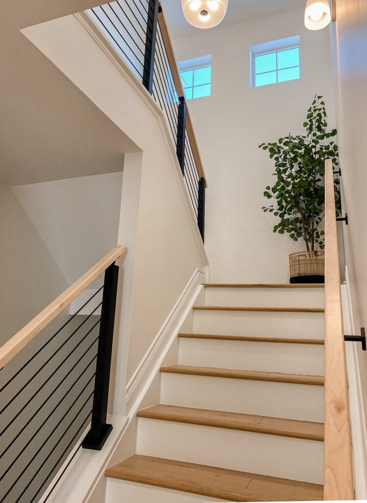 The New Railing on the Stairs is Done! - Sarah Joy