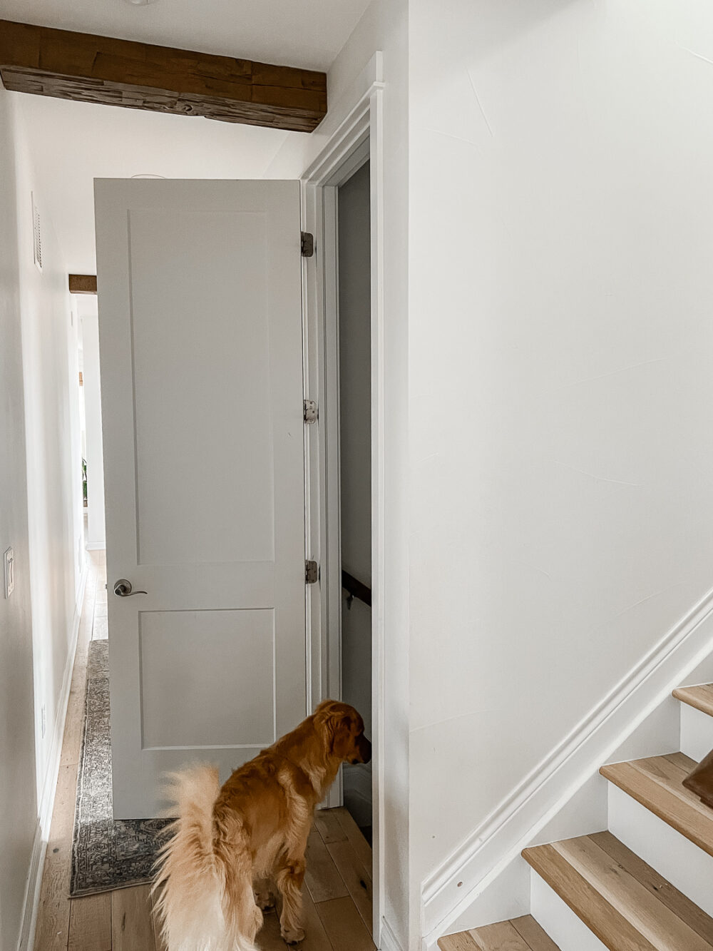 The New Railing on the Stairs is Done! - Sarah Joy