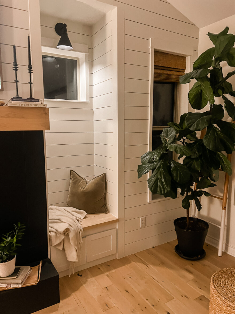 Magic Light Bulb + Sconces in the Living Room - Sarah Joy
