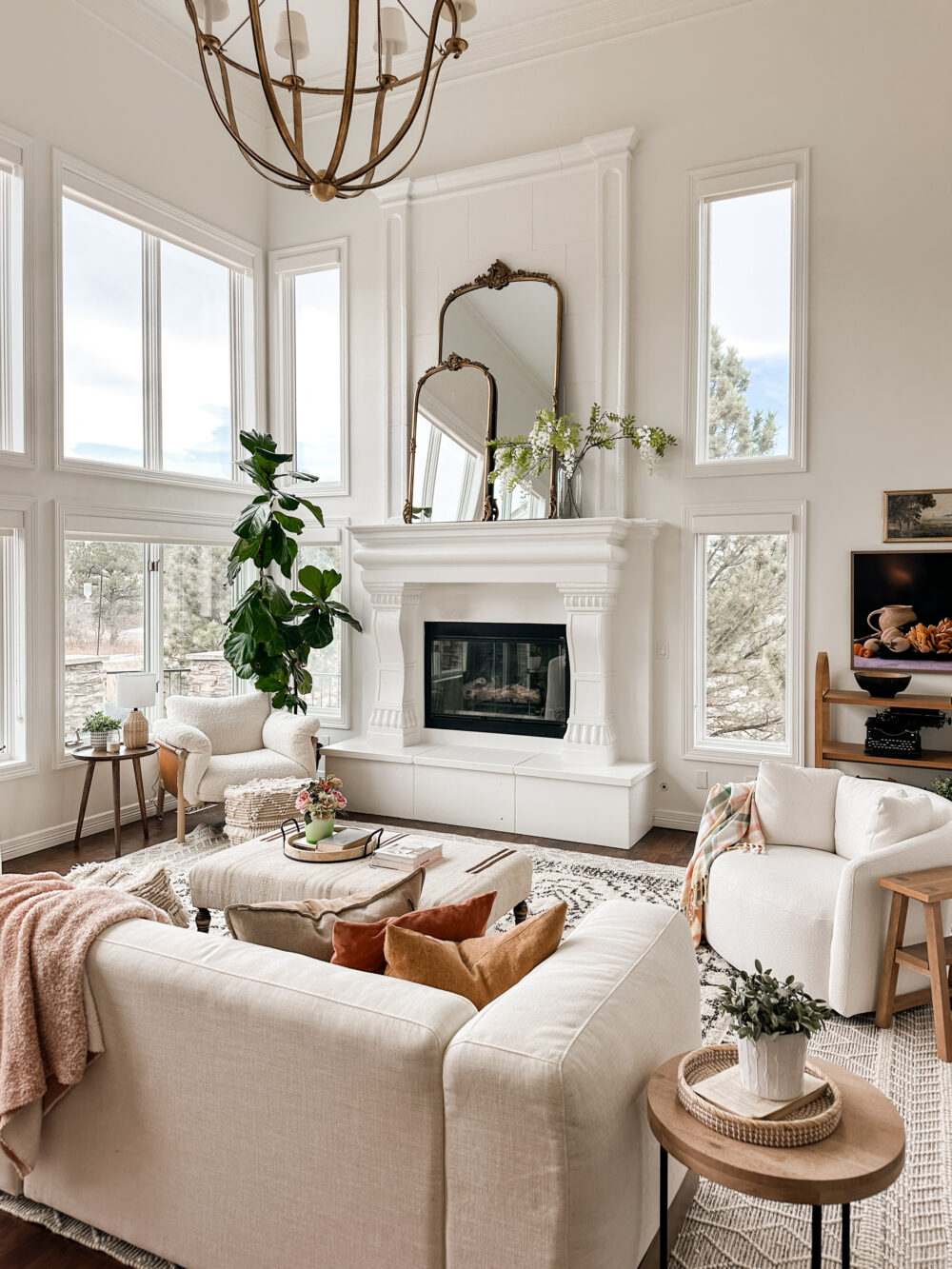 Layered Mirrors on the Mantel - Sarah Joy