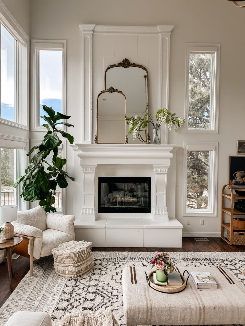 Layered Mirrors on the Mantel - Sarah Joy