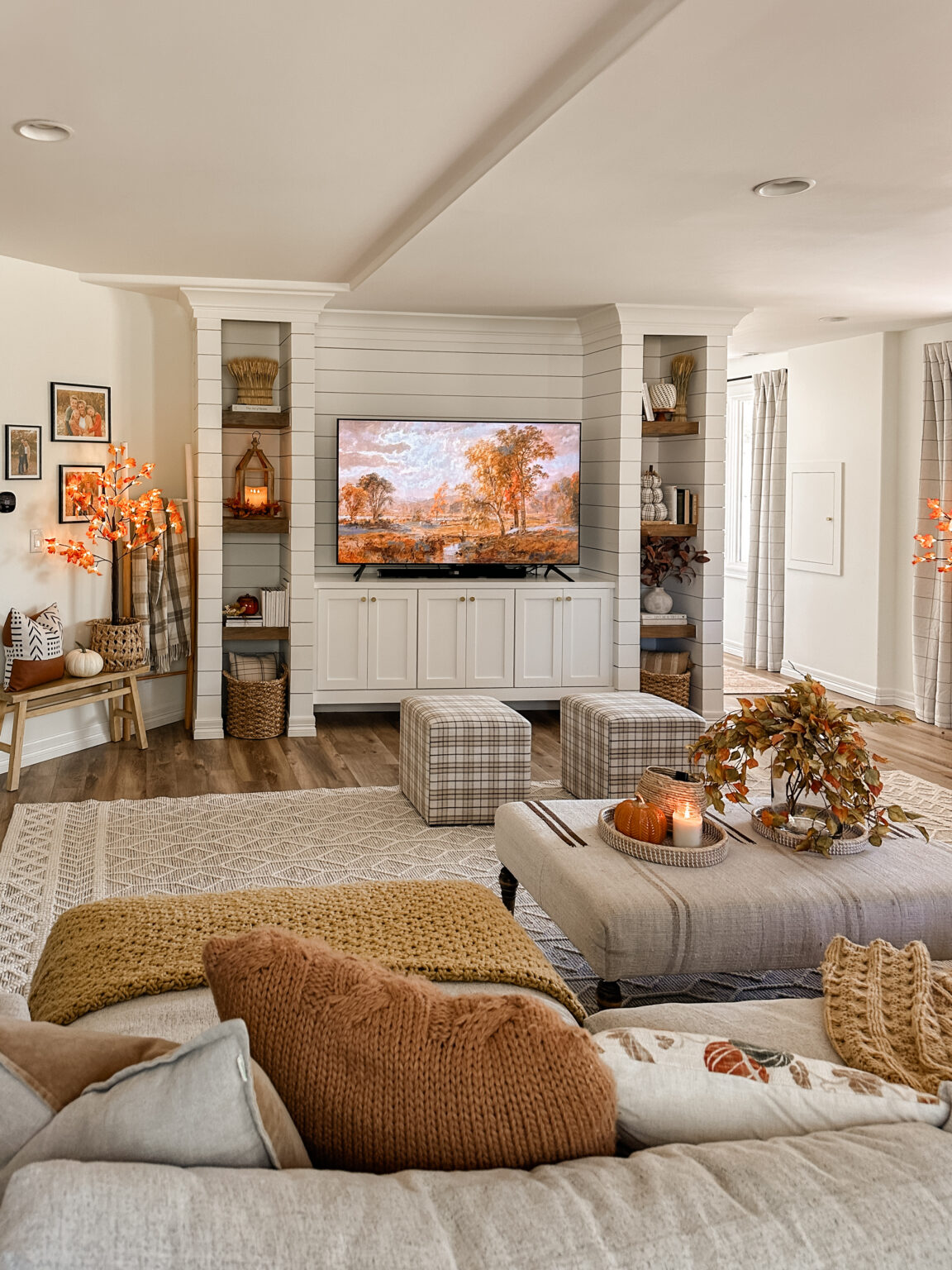 Fall Basement Decor + Amazon Maple Trees - Sarah Joy